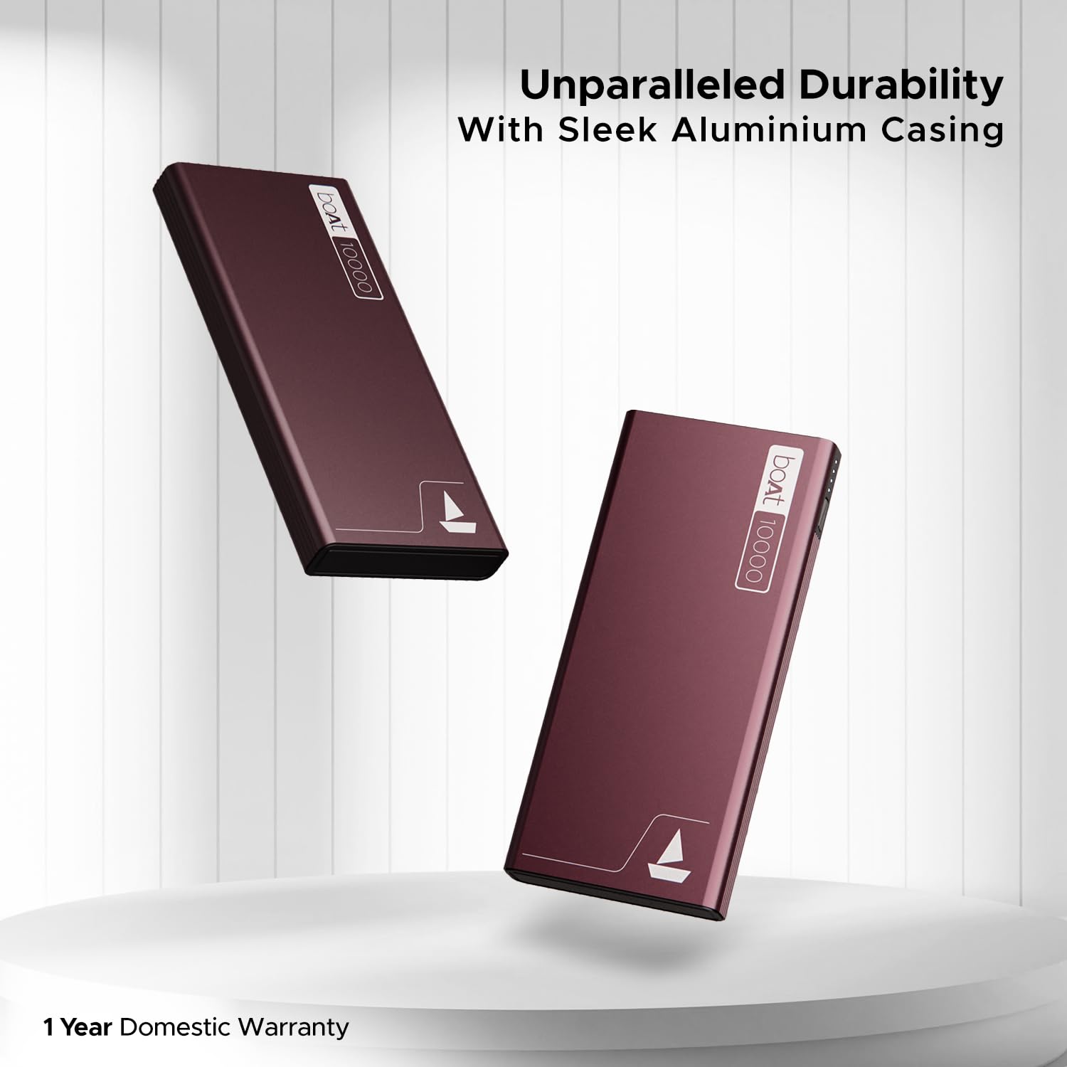 boAt Energyshroom PB300 Powerbank with 10000mAh Battery (Burgundy ...